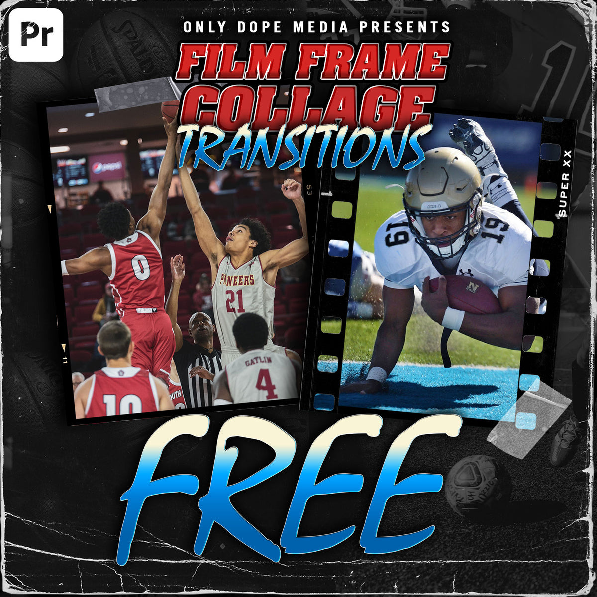 ODM FILM FRAME COLLAGE TRANSITIONS - Sample Pack – ONLY DOPE MEDIA